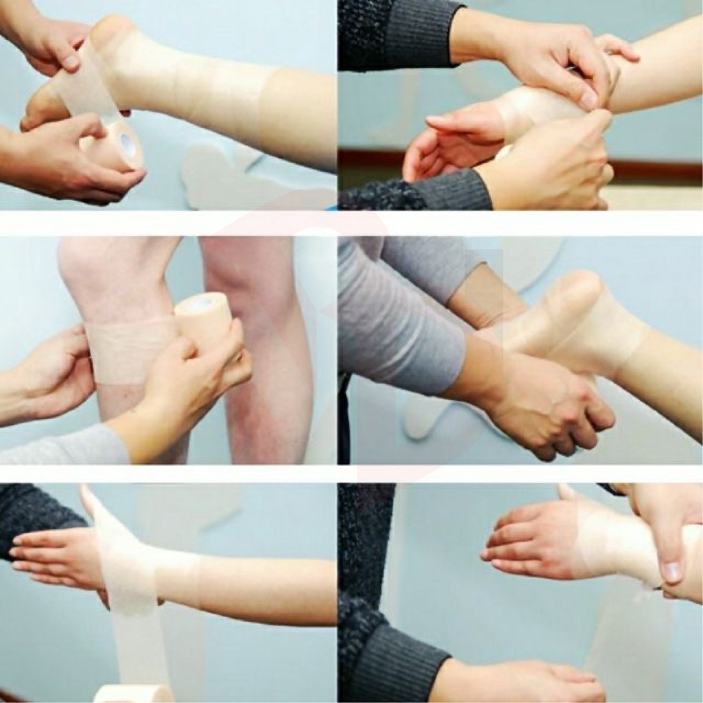 Underwrap Tape 7cm x 27m for Ankle Wrist Wrap Must Use with Adhesive ...