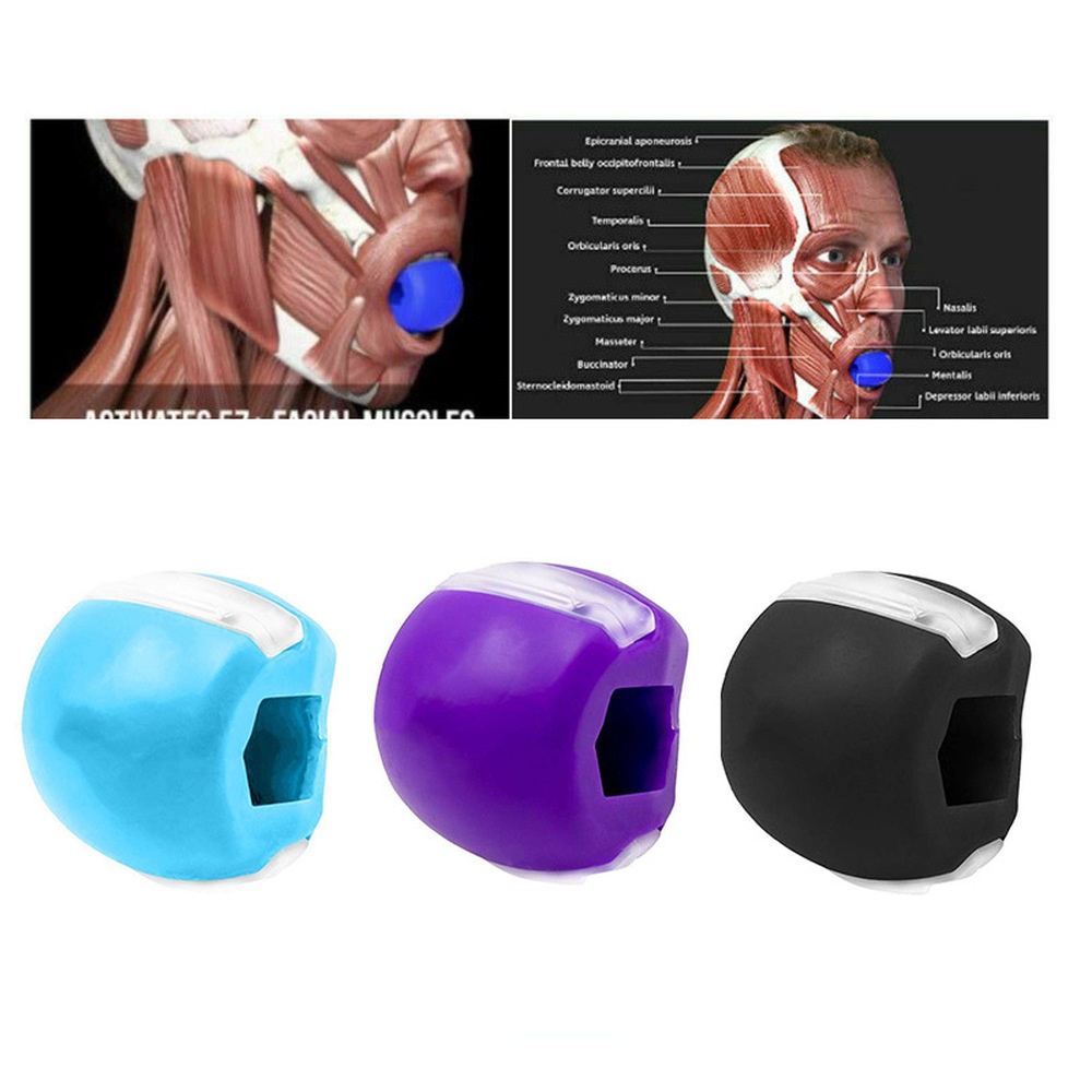 Jaw Face Fitness Ball Jawline Exerciser Facial Anti-Wrinkle Jaw ...