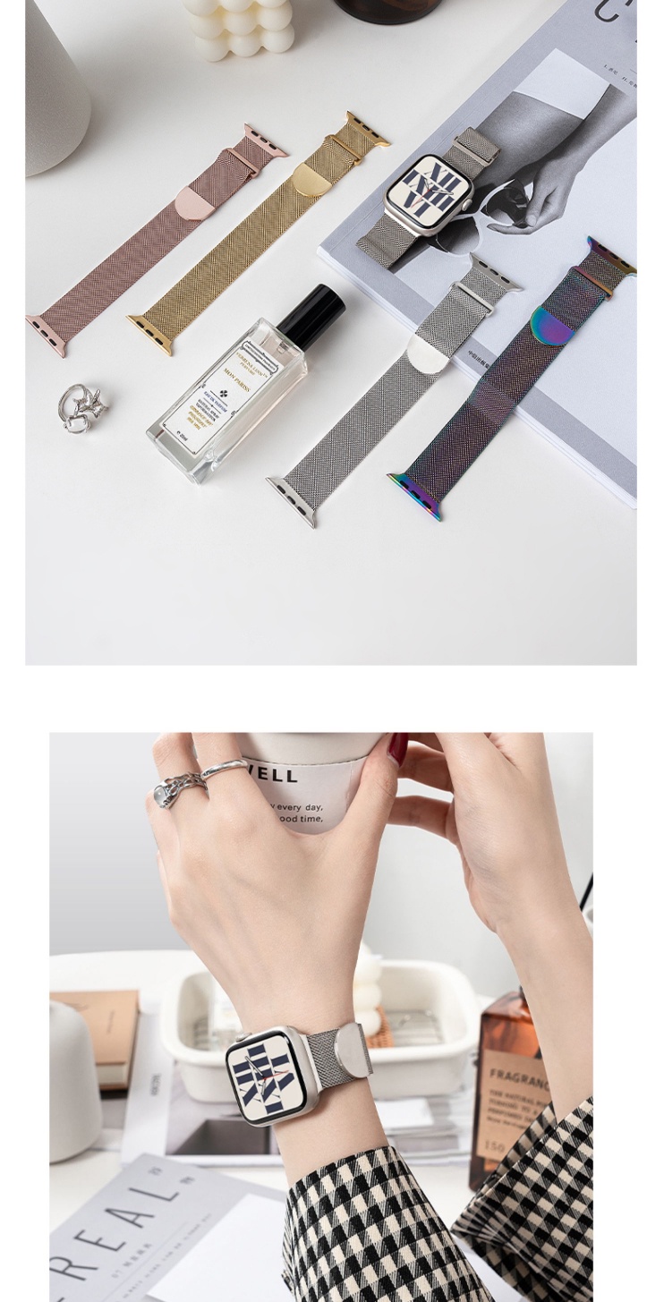 [New Style Magnetic Strap] IWatch Magnetic Strap Stainless Steel Strap ...