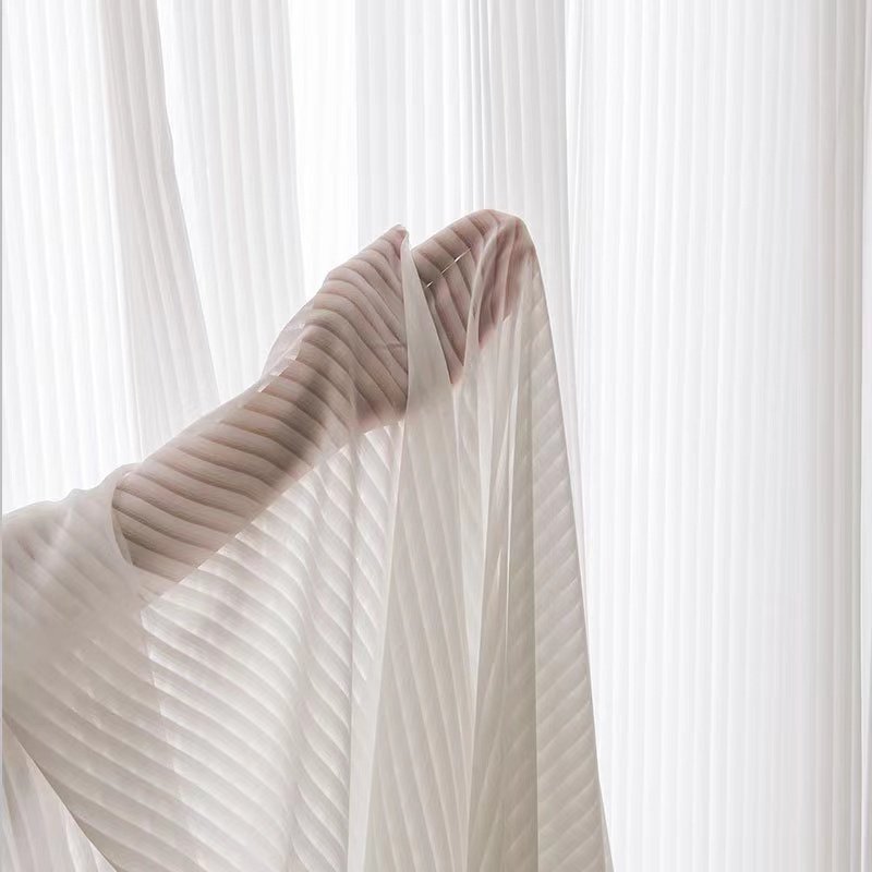 White sheer curtain for sliding door window blinds window panel screen ...