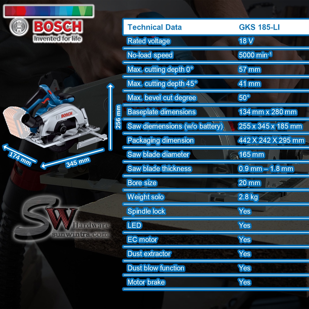 COMBO DEAL Bosch GKS185 Cordless Circular Saw ,**SOLO or BATTERY ...