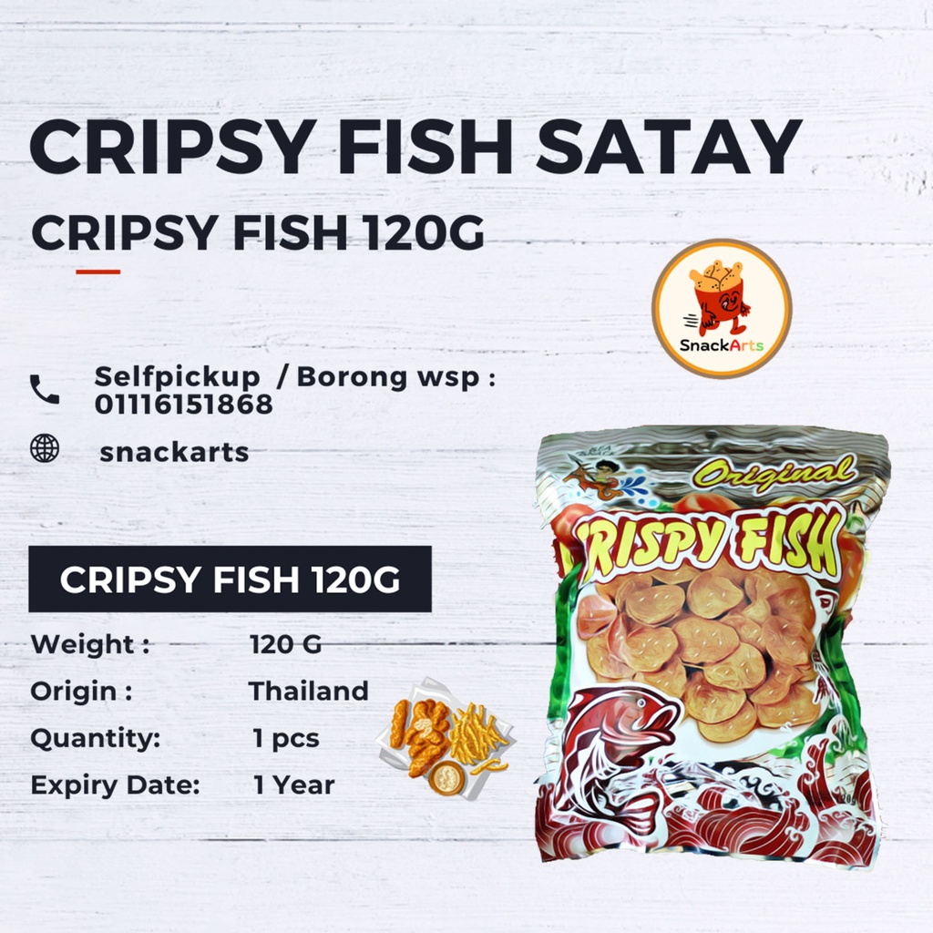 Sea Snack Crispy Fish Snack *Thailand Crispy fish 120G 🔥 | Shopee Malaysia
