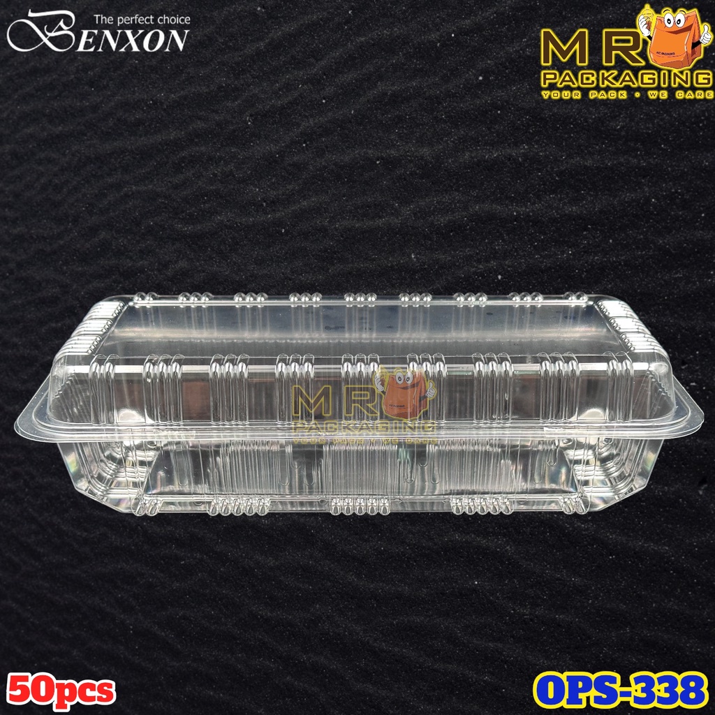 OPS-338 Benxon OPS Plastic Tray [ 50pcs± ] 10inch Bakery Disposable ...