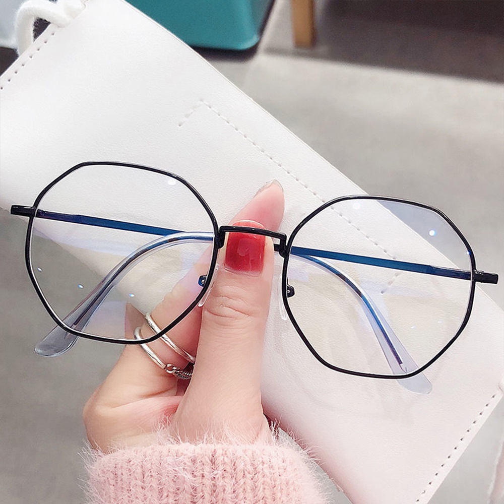 BSU Spec Octagon Metal Frame Women Men Fashion Glasses Spectacles ...