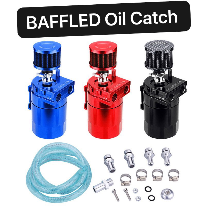 Greddy oil catch tank Universal Aluminum Alloy Reservoir Oil Catch Tank ...