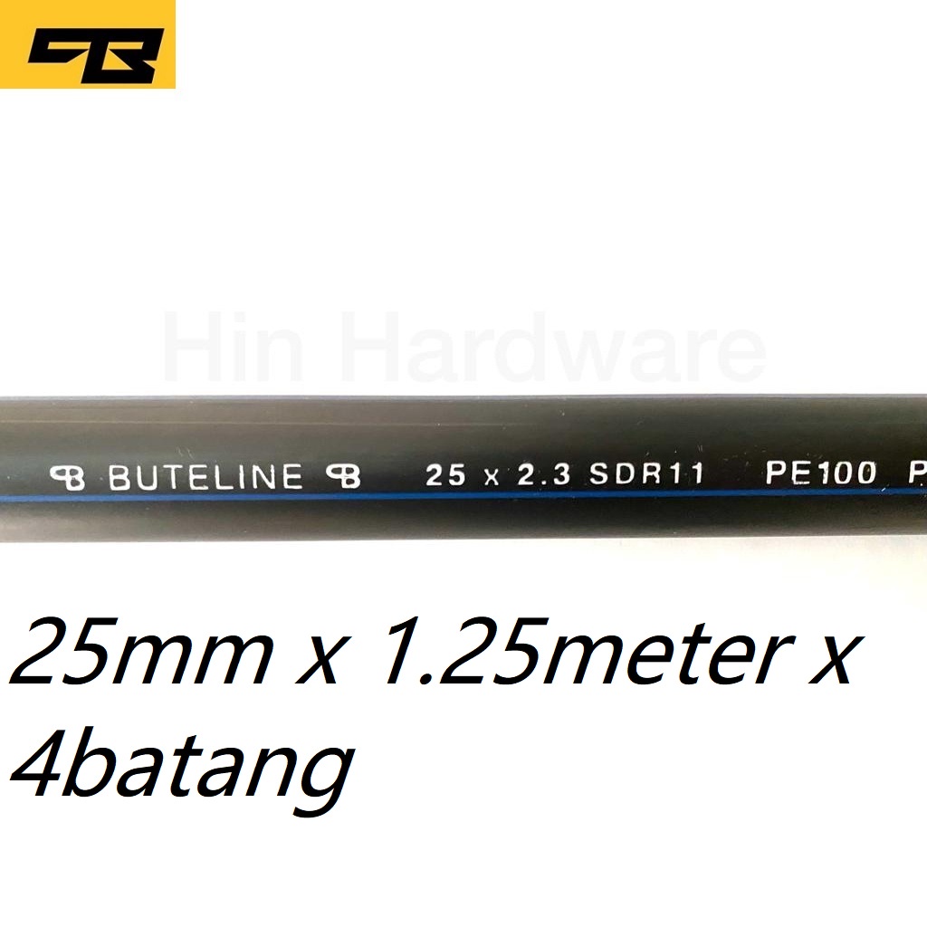 BUTELINE PE POLYETHYLENE PIPE ( STRAIGHT ) / WILL CUT INTO 4 PCS, EACH ...
