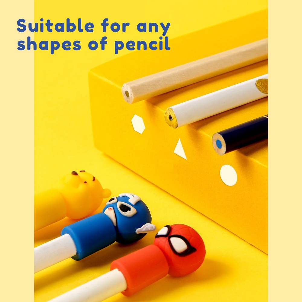 Disney Pencil Protector Silicone Cap Cover 🍭 3 Pcs/Set 🍭 Kindergaten ...