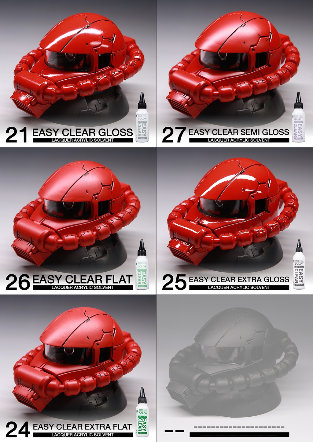 [RADITZ STUDIO] EASY CLEAR COATING SERIES Pre-Thinned Paint For Gundam ...