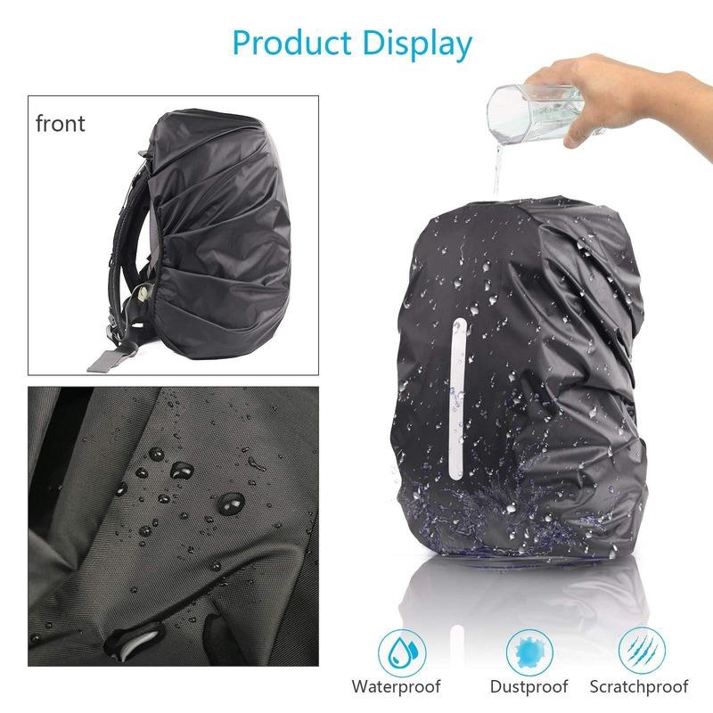 Reflective Waterproof Backpack Rain Cover Outdoor Sport Night Cycling ...