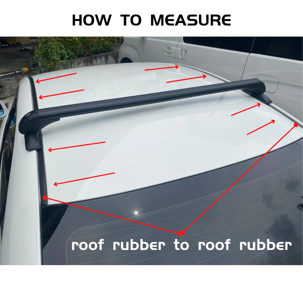 Roof Bar Roof Rack Mounting Cargo Luggage Carrier Cross Rail Bar Length ...
