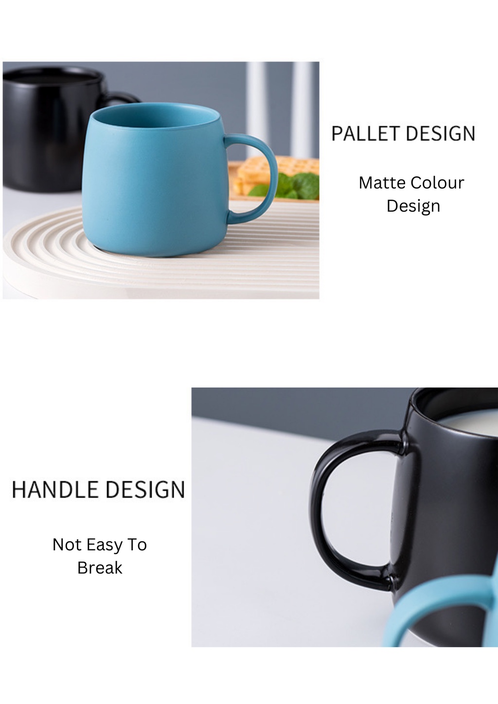 DAYDREAM Matte Nordic Ceramic Mug Coffee Cup Tea Cup Cawan Office Cup ...