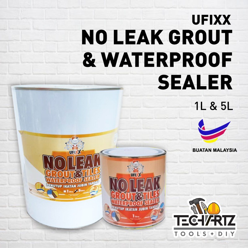 UFIXX 5 Liter No Leak Grout & Tiles Waterproof Sealer / Bathroom ...