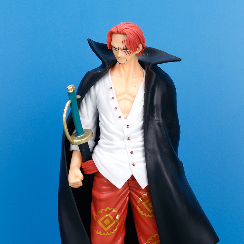 19cm Anime One Piece DXF Monkey D Luffy Sun God Nika Red Hair Shanks ...