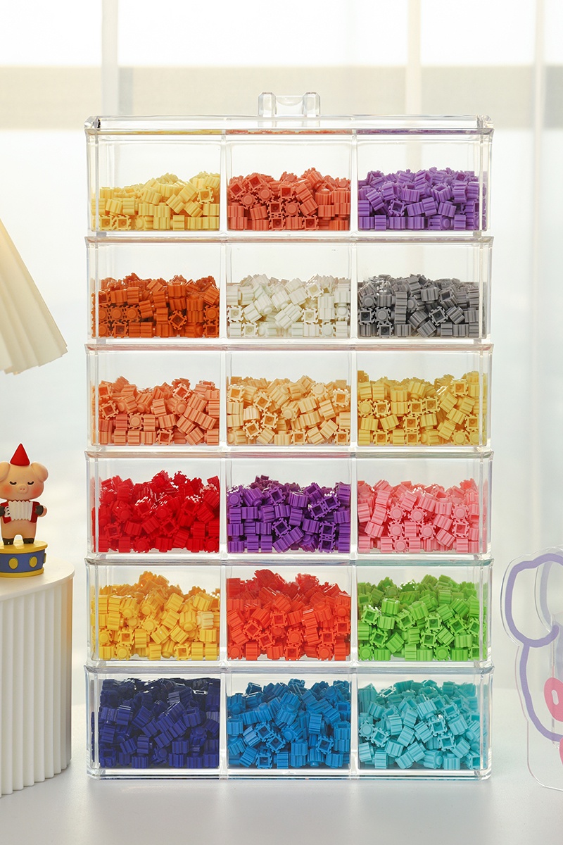 Building Block Toys LEGO Storage Box Display Transparent Stackable ...