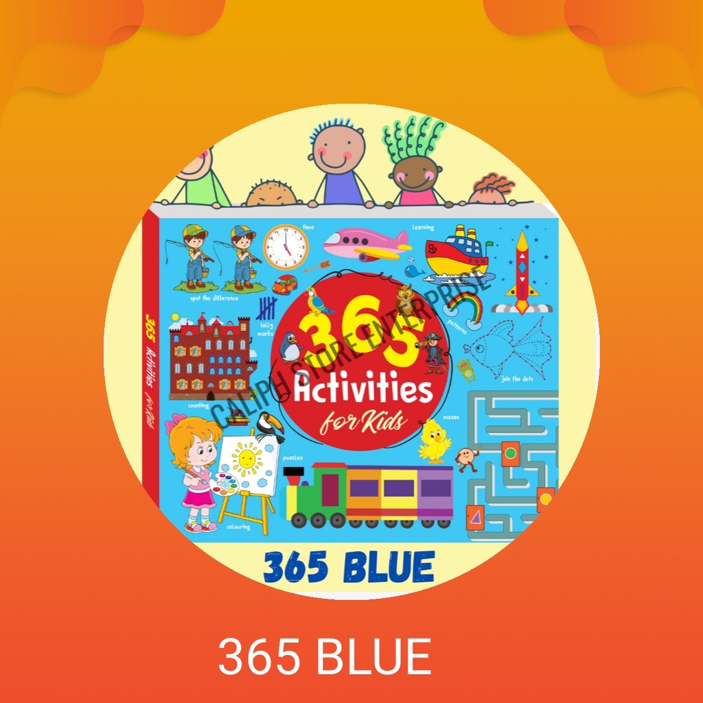 365 Activities Book For Kids Maze Match Coloring Joint Dot Counting ...