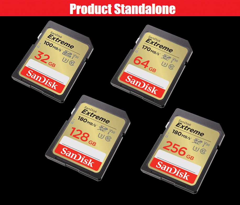 SanDisk® Extreme SD UHS-I Card (32GB/64GB/128GB/256GB) | Shopee Malaysia