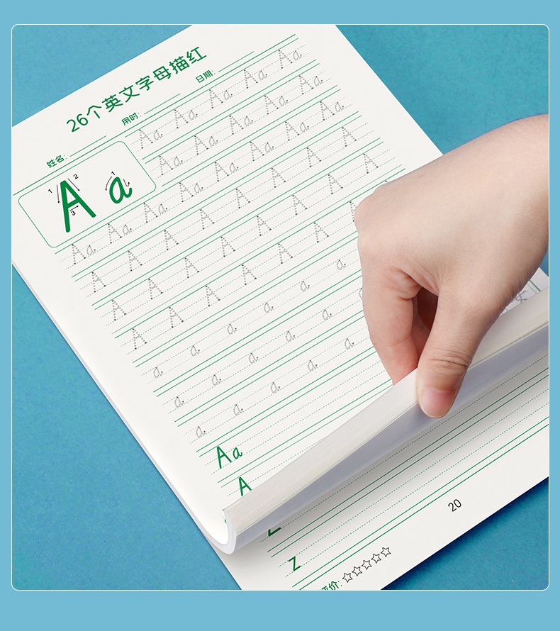Children English Copybook Letters Digital Math Exercise Book Kids ...