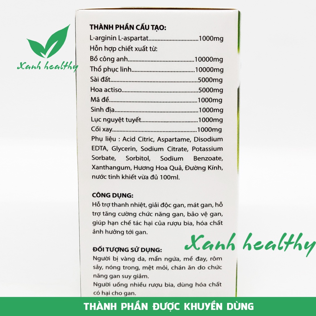 Liver Cooling Syrup with herbal ingredients helps reduce pimples ...