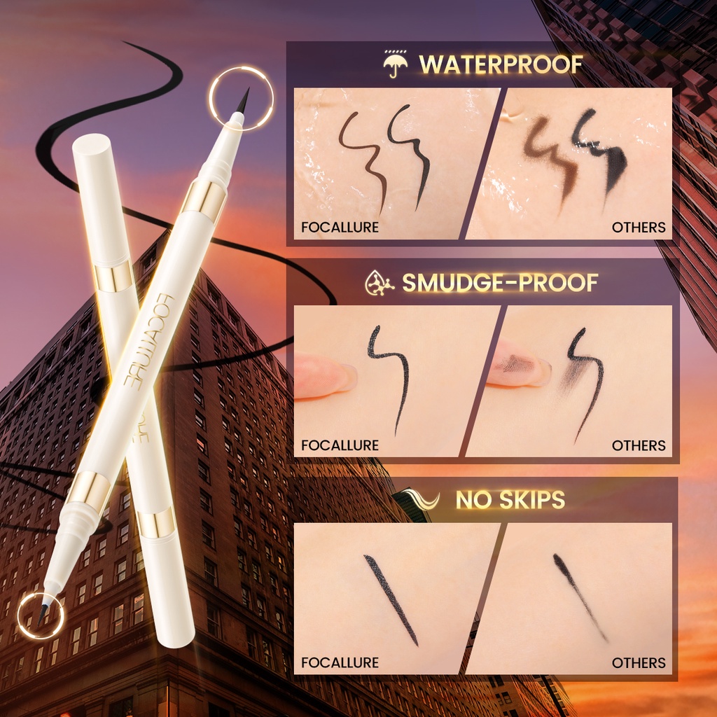 Focallure #AmberGold Precision Creator Double-ended Waterproof Liquid ...