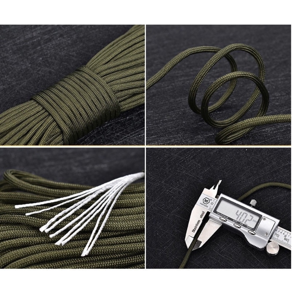 20M & 31M Paracord Rope 9 Cores 4mm 550 Military Standard Parachute ...