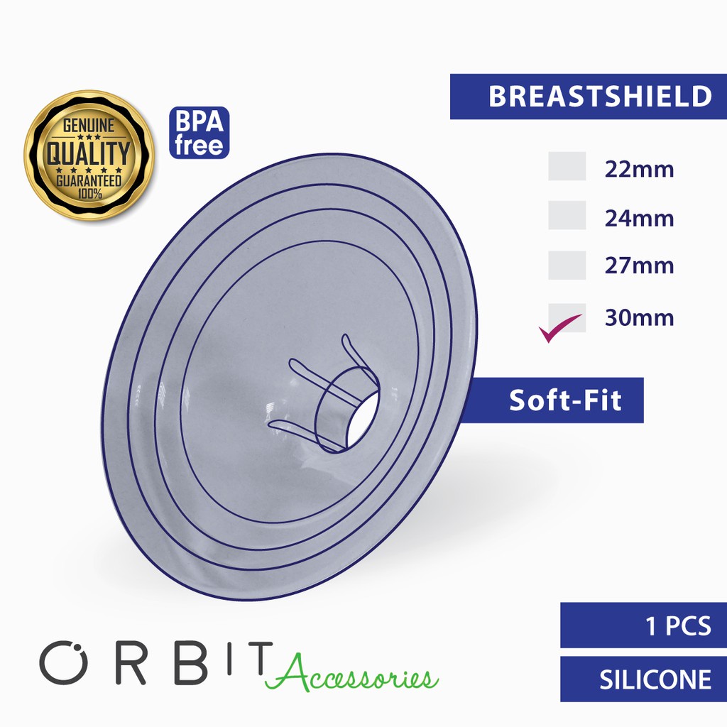 Milk Planet Orbit Breastpump Accessories Soft-Fit Breastshield ...