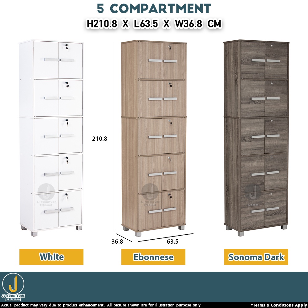 [JJ Furniture DIY] Naomi Storage Shelf with 2 Doors and Lock File ...