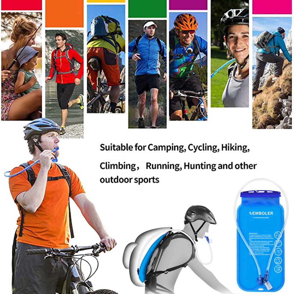 Newboler 1.5L 2L 3L Water Bladder Portable Water Bag TPU BPA-Free ...