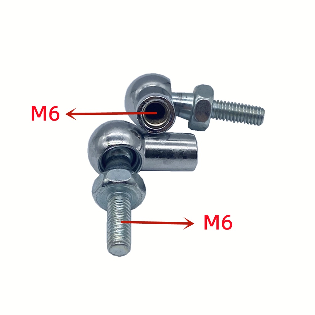 M6/M8 Universal Gas Strut Connectors Rod End Fitting Ball Joint Valve ...