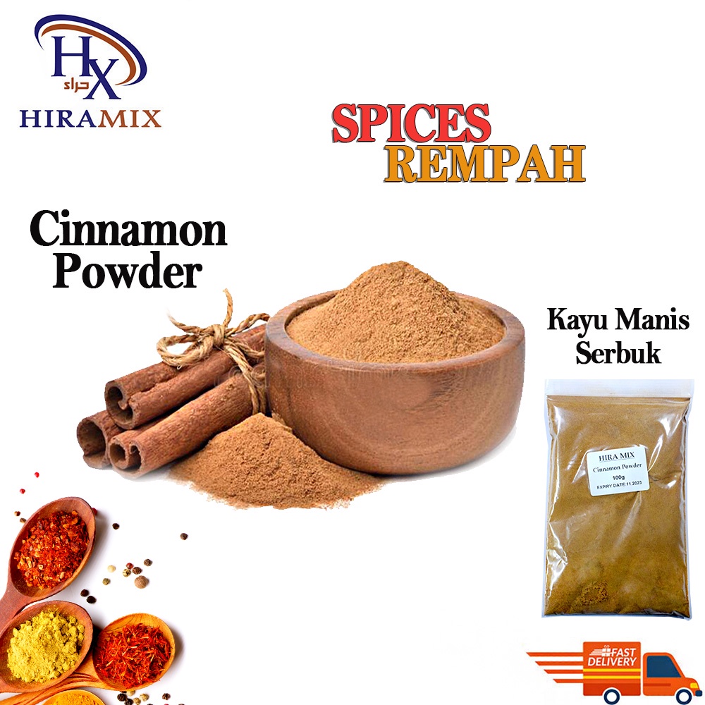 Fresh Grinded Cinnamon Powder / Organic Ginger Powder / Serbuk kayu ...