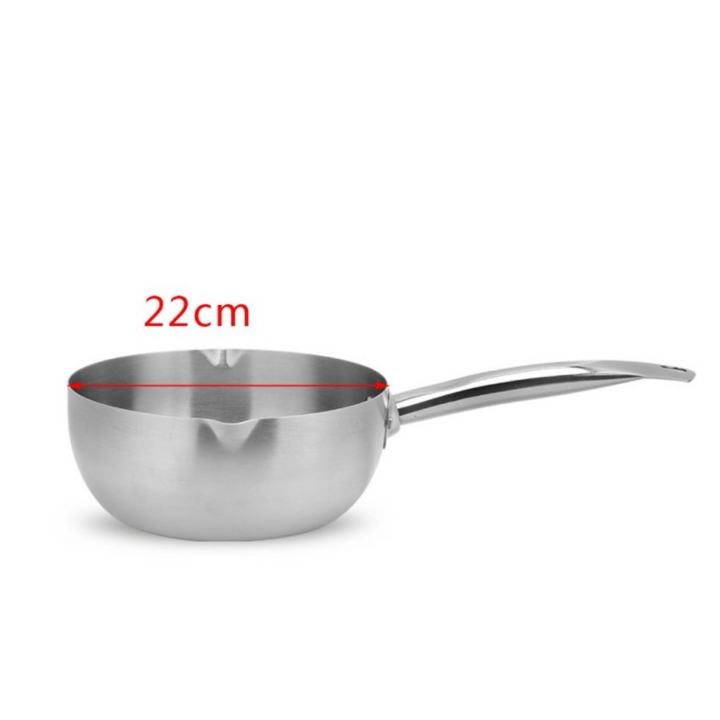 Saucepan Periuk Snow Pan Stainless Steel Pot Thick Japanese Milk Soup ...