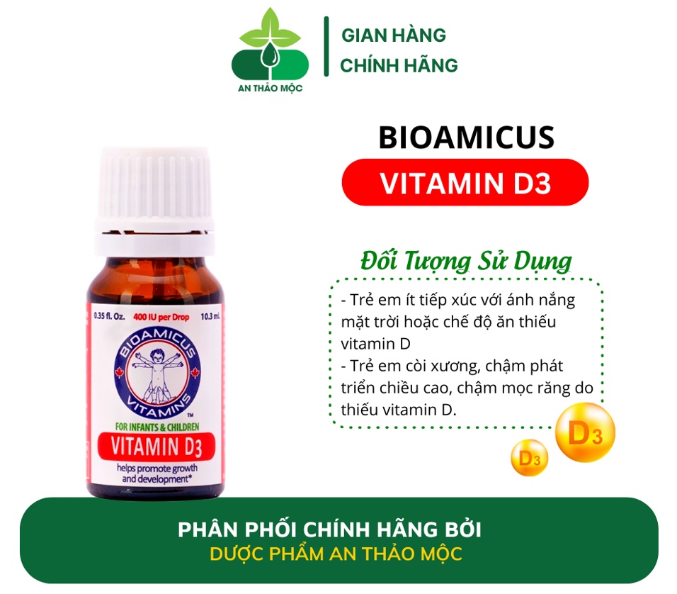 Bioamicus Vitamin D3 supplements Vitamin D3 to support the development ...