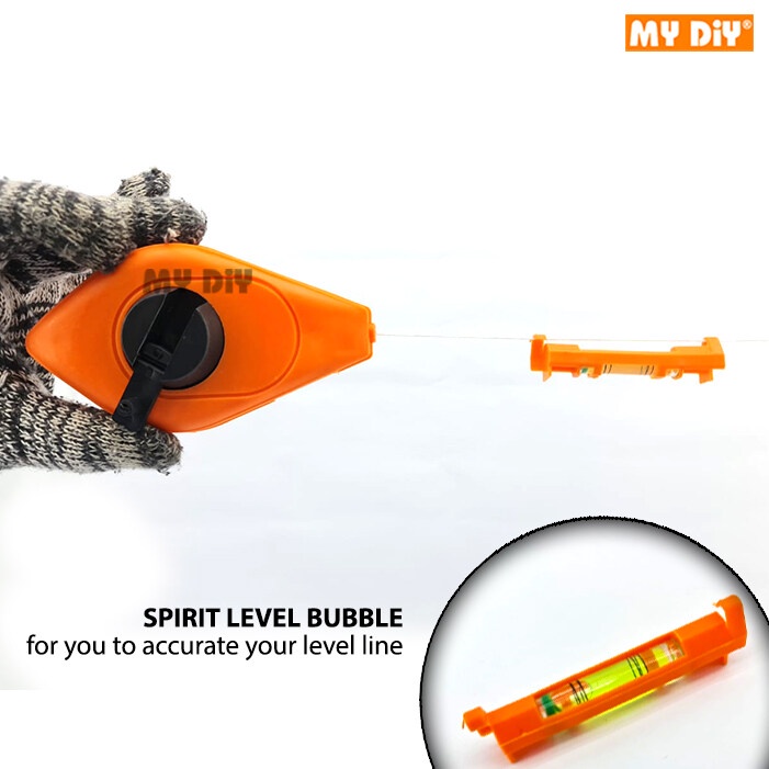 MYDIYHOMEDEPOT - FINDER CHALK LINE REEL SET CHALK LINE MARKER 15M CHALK ...