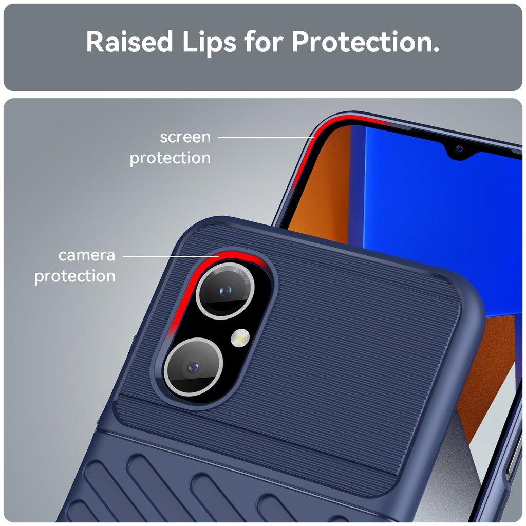 Xiaomi Poco M4 5G Poco M5 Storm Thick TPU Shockproof Back Case Cover ...