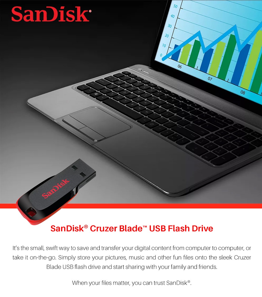 SanDisk® Cruzer Blade USB 2.0 Special Edition Flash Drive (16GB ...