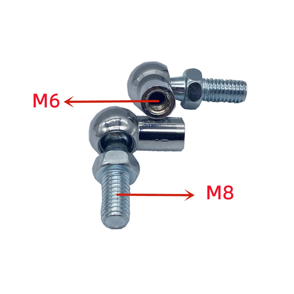 M6/M8 Universal Gas Strut Connectors Rod End Fitting Ball Joint Valve ...