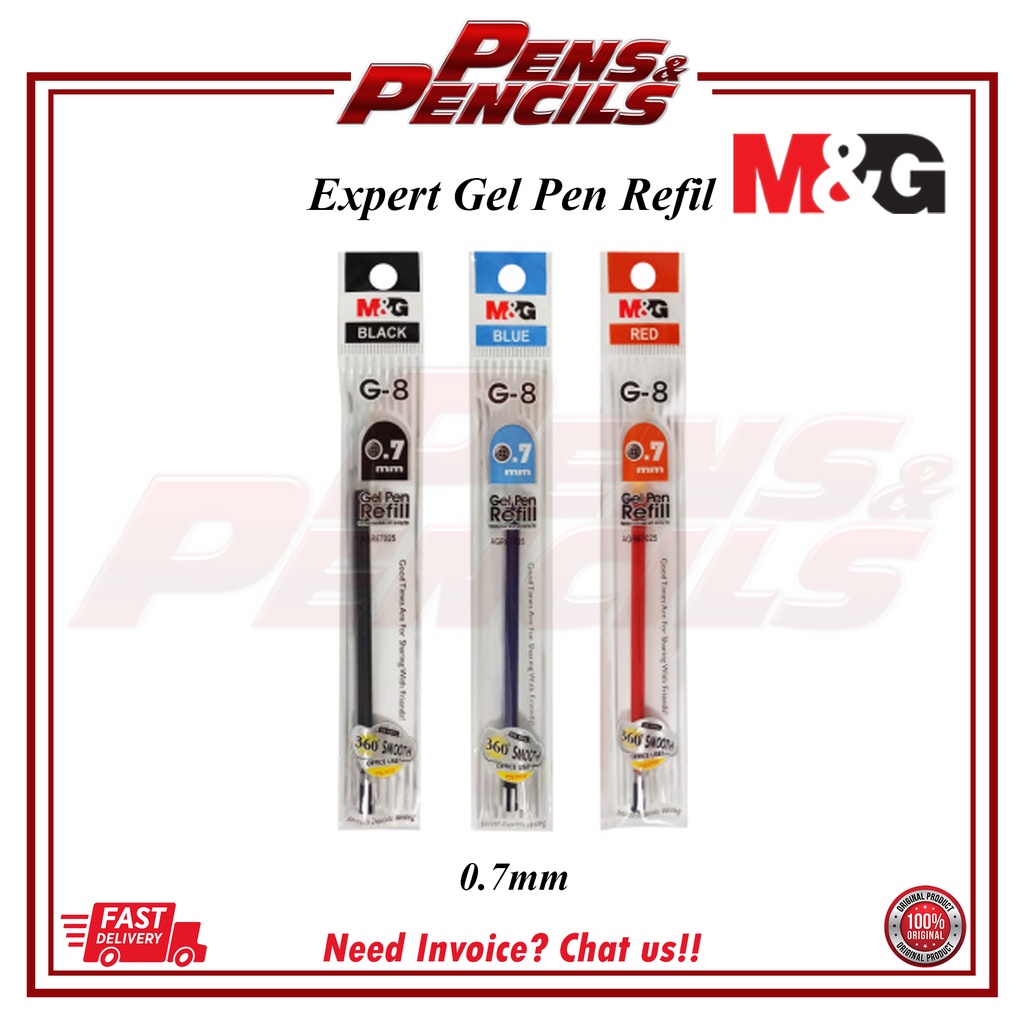 M&G Expert Gel Pen Signature Pen 0.7mm 1.0mm Gel Ink Pen AGP13671 ...