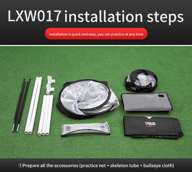 PGM Foldable portable golf chipping practice net with target for home ...