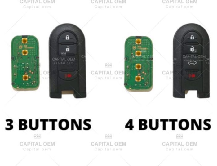 GENUINE Perodua Myvi18/Axia/ Aruz/ Bezza REMOTE Smart Key 4 Button ...