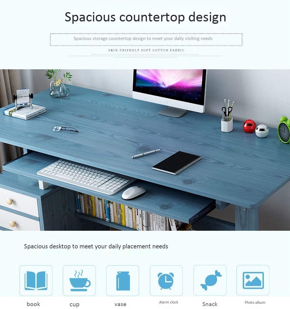 HOME PRIME B2714 Multifunction Meja PC Meja Buku Perabot Rumah Computer ...