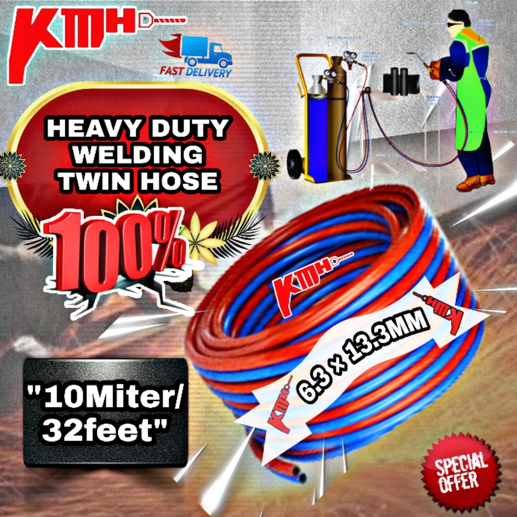 TWIN HOSE 6.0 * 12mm FOR ACETYLENE AND OXYGEN GAS USE MADE IN KOREA ...