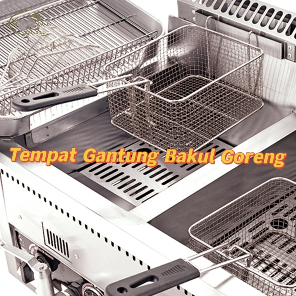 KT WARE 24L TAIWAN Dual Tank Commercial Gas Deep Fryer Desktop ...