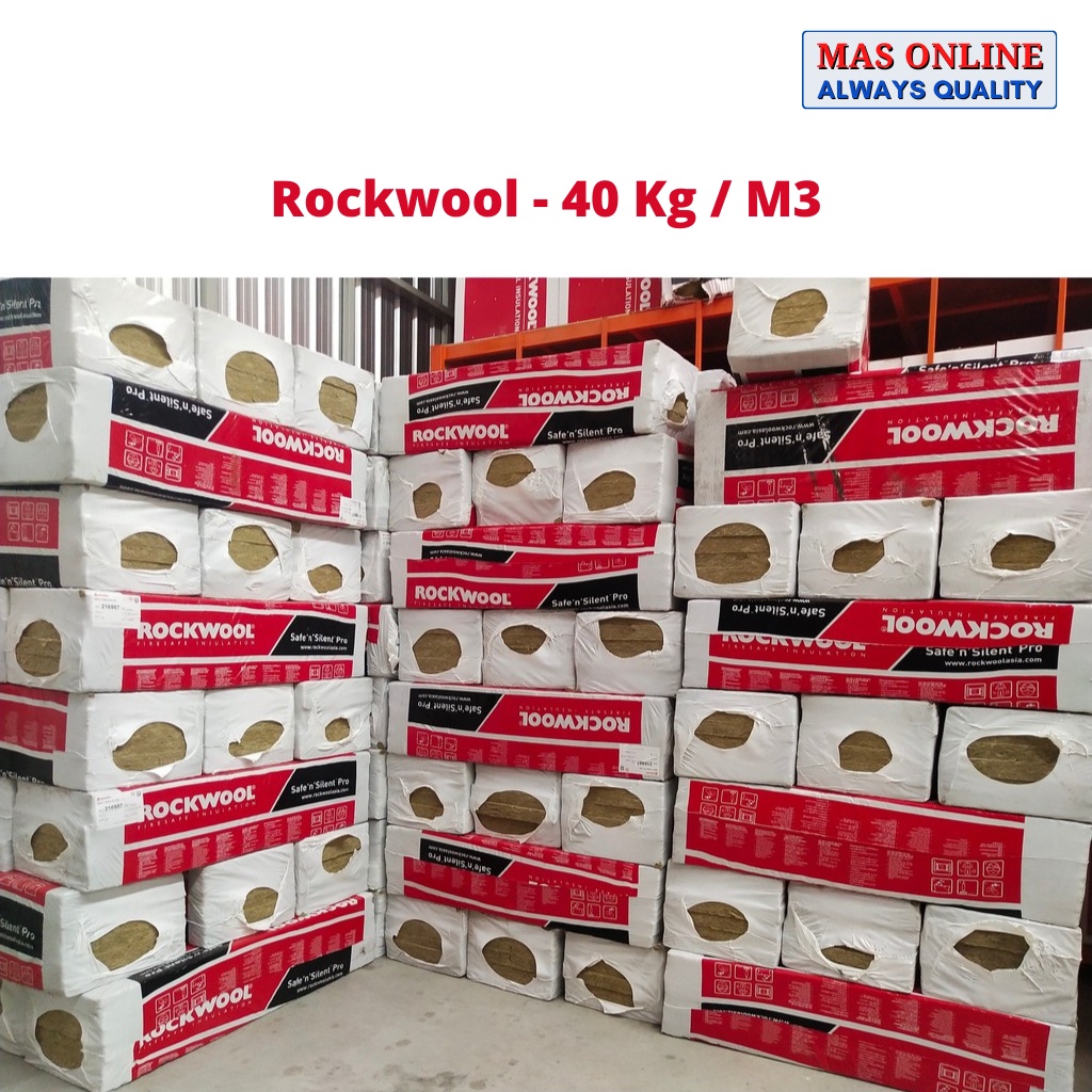 (40KG/M3) Rockwool Sound Proof Acoustic Rock Wool Mineral Wool(8 pcs ...