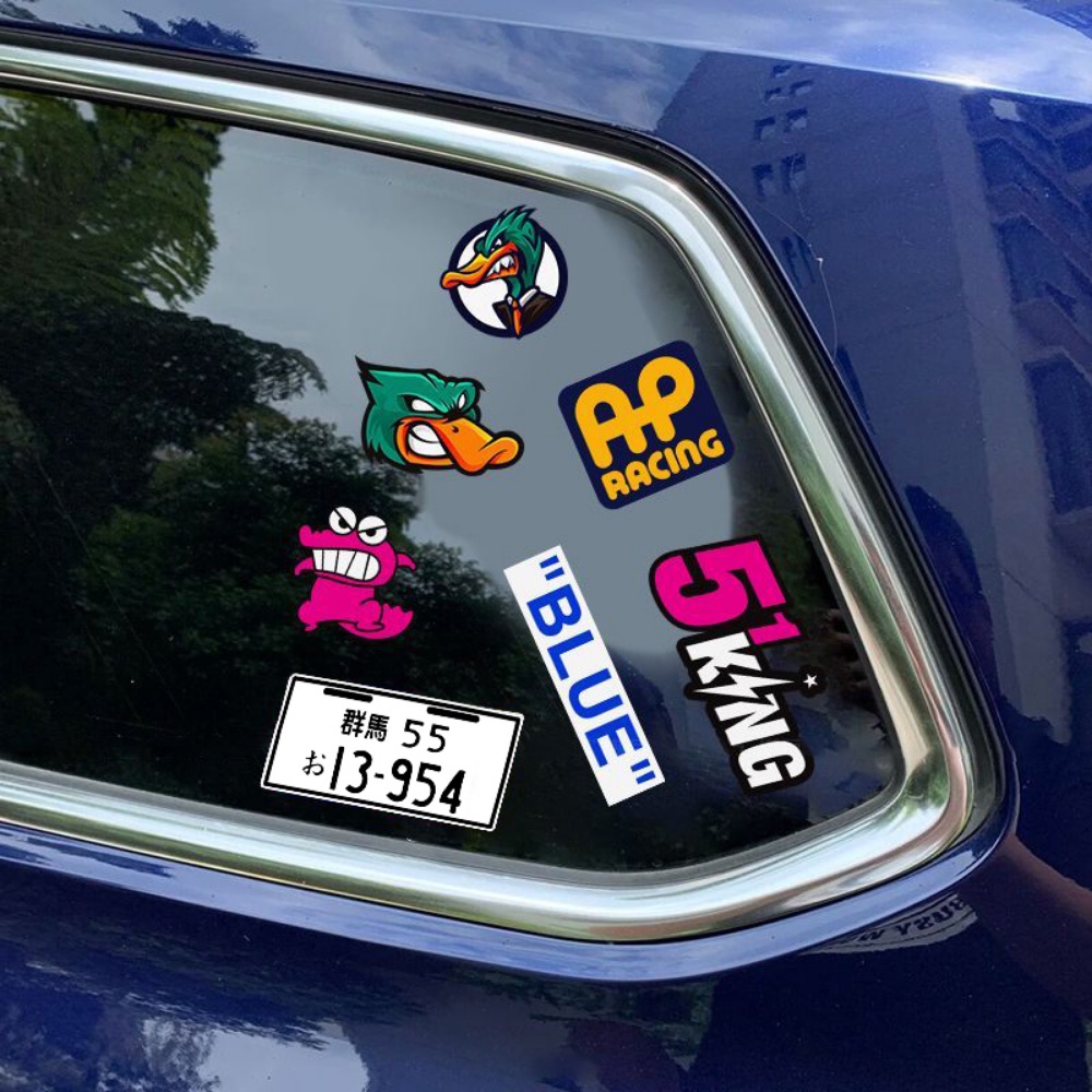 Initial D Gunma 55 13-954 License Plate Reflective Sticker Takumi ...