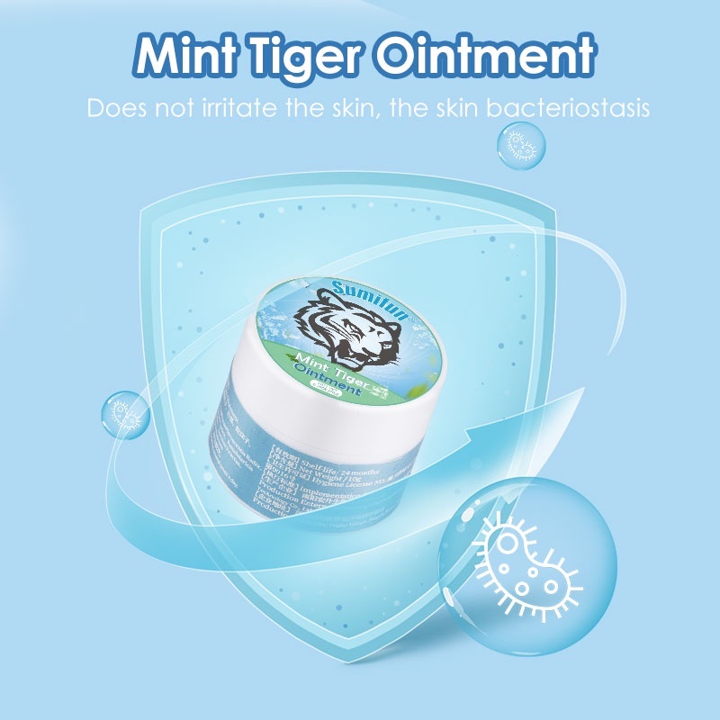 Tiger Balm Cooling Oil Mint Ointment Treat Colds Headaches Nasal ...