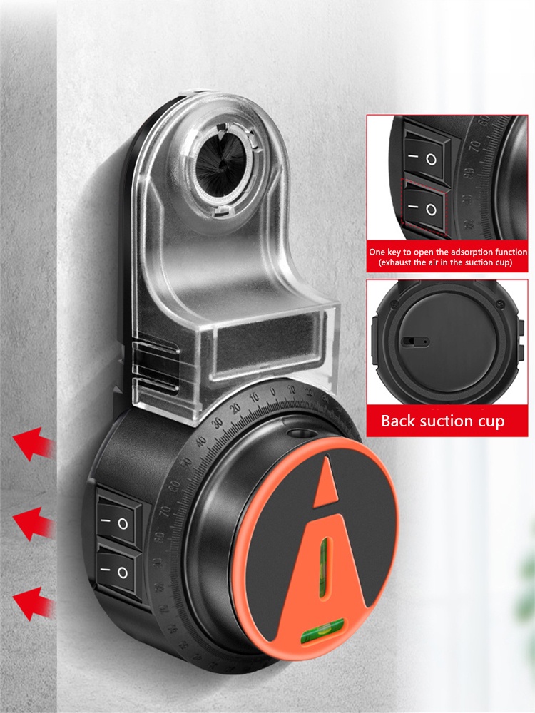 2In1 Wall Electric Drilling Dust Collector Laser Level Electric Self ...