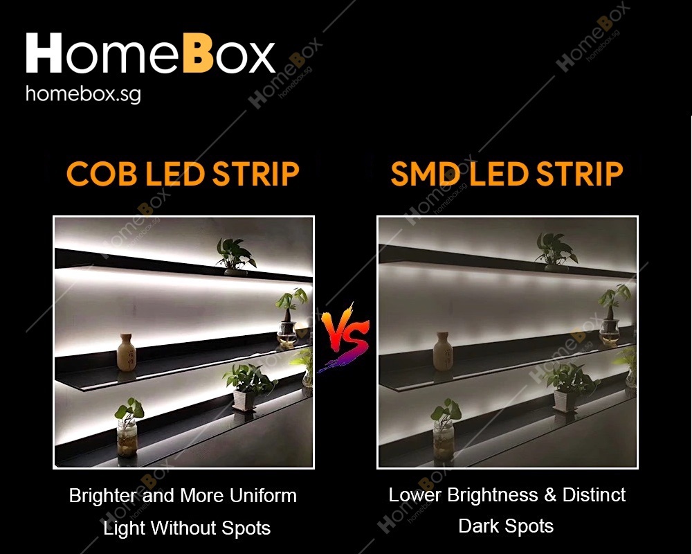 Homebox 12V / 24V COB LED Striplight Strip Light 5 meters 10 meter ...