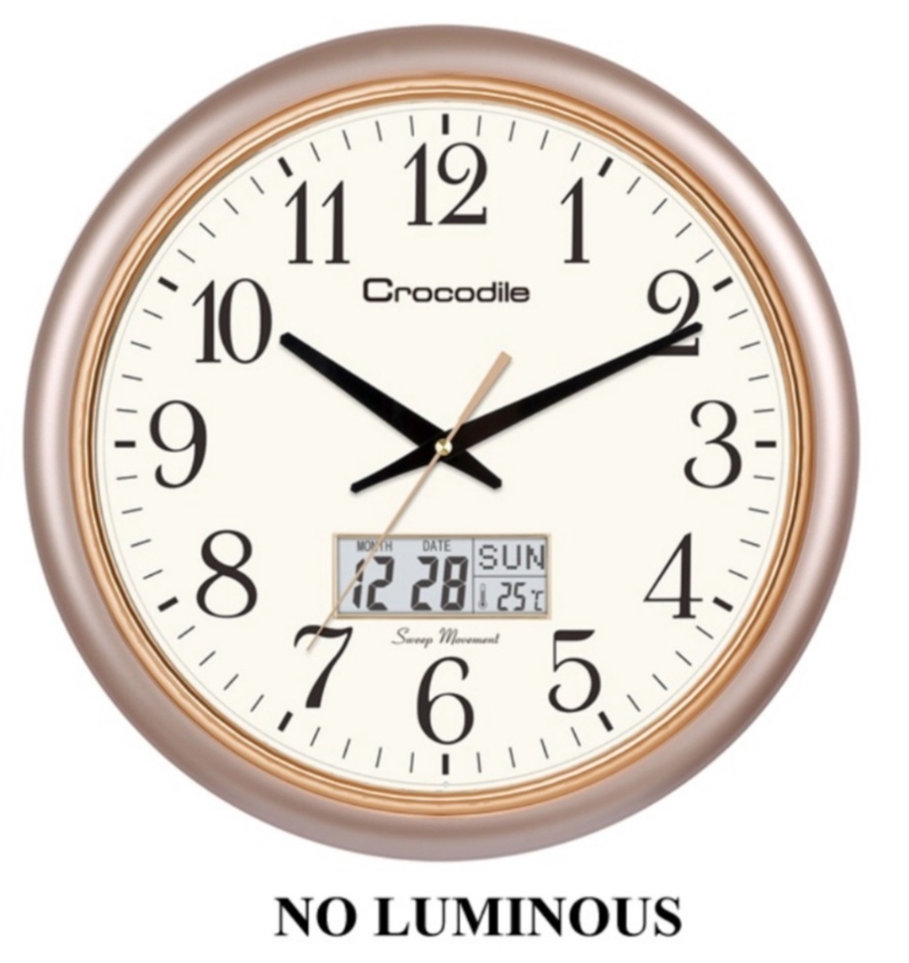 100%ORIGINAL Crocodile LCD Contempory temperature date and day function ...