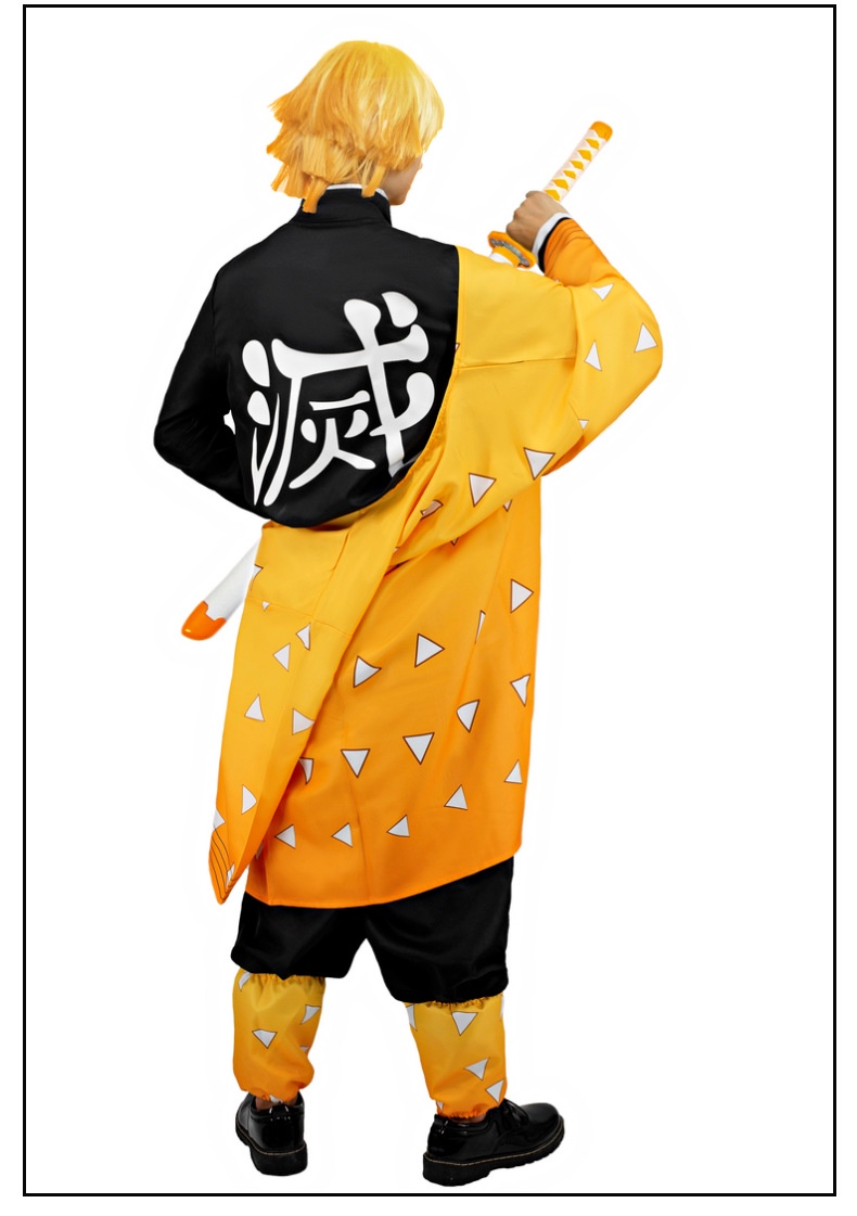 Anime Kimono Cosplay Demon Slayer Kimetsu no Yaiba Agatsuma Zenitsu ...