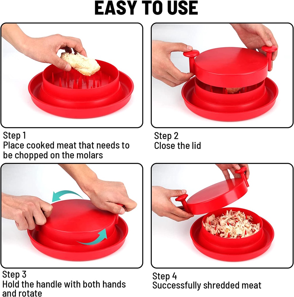 1pc Food Meat Chicken Shredder Grinder Mincer Slicer Kitchen Tool ...