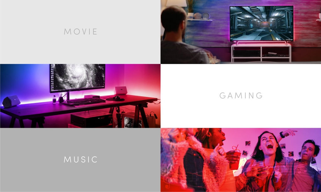 Prolink WiFi Smart LED Strip IP44 Water Resistant /RGBIC + Multicolor ...